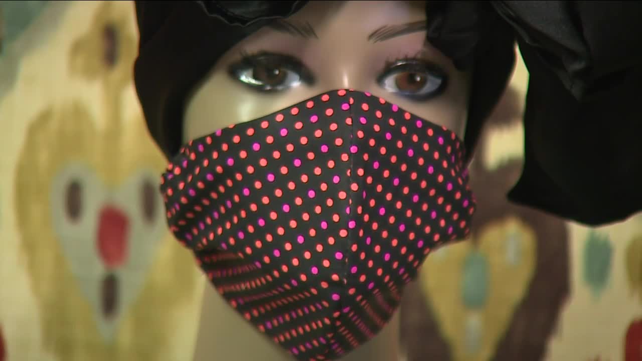 Fashion designer starts making masks to meet new demand