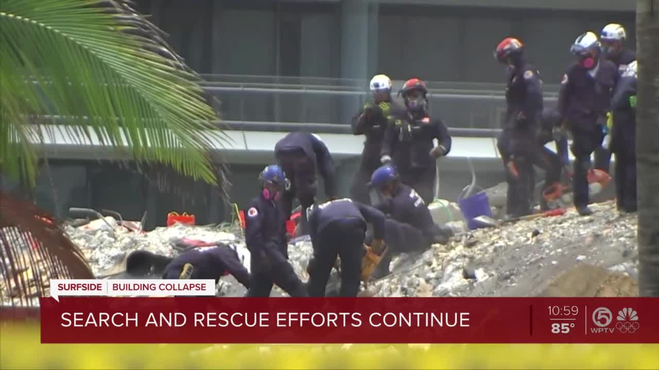 Death toll rises to 12 in Surfside condominium collapse