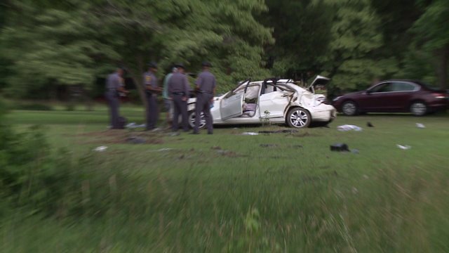 Chase hits 100 mph; witness heard screeching tires before car flipped