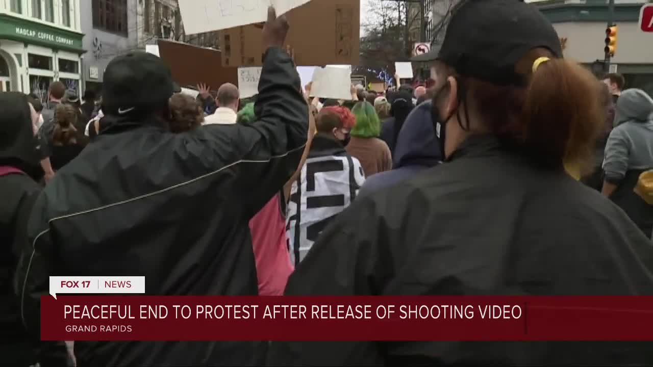 Protesters hold 4+ hour protest in downtown Grand Rapids following ...