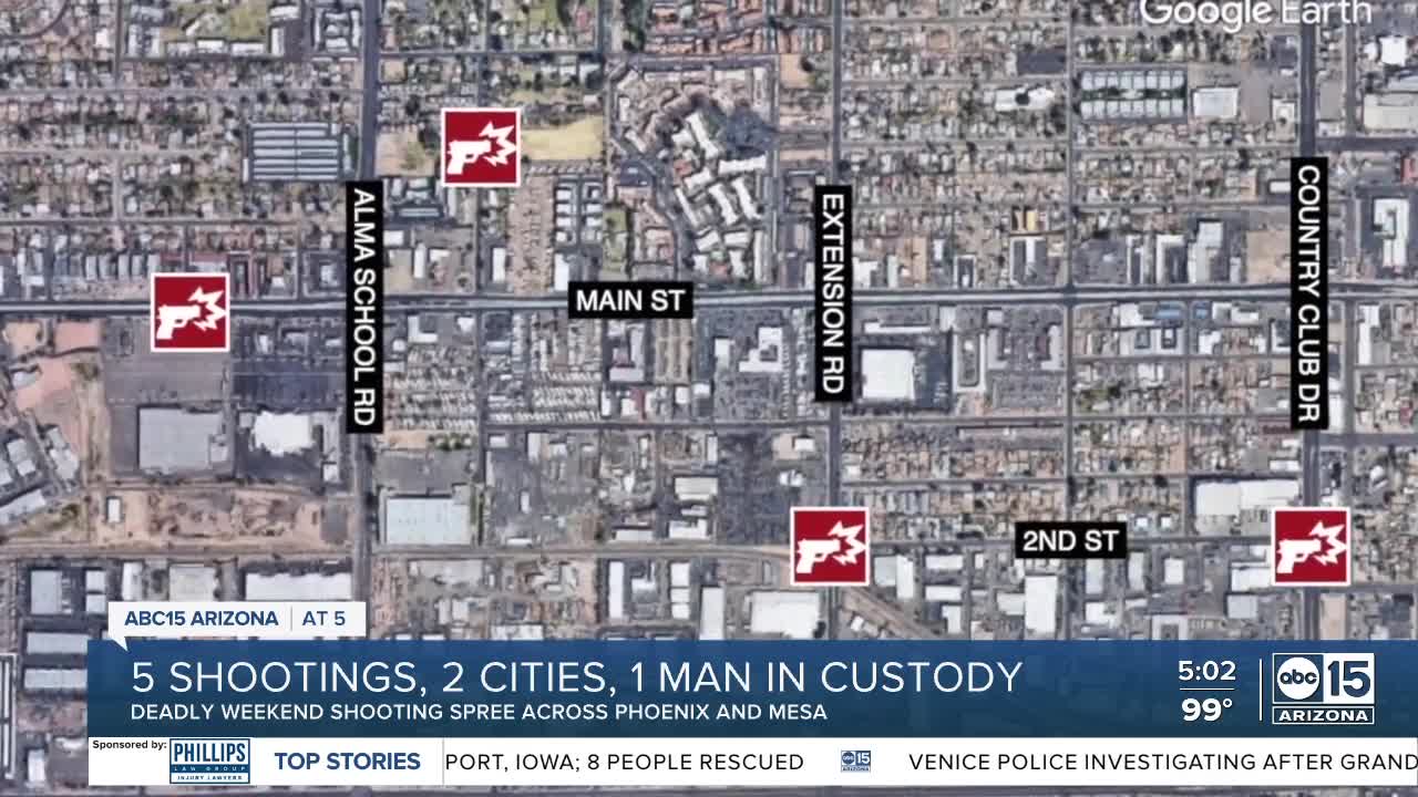 Man involved in four Mesa shootings identified, connected to Phoenix ...