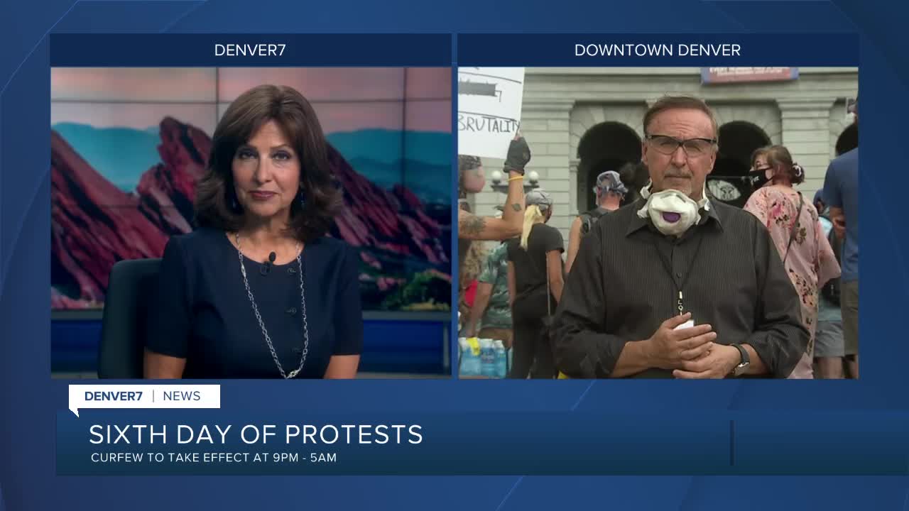 Protesters gather in Denver for 6th straight day, march through downtown