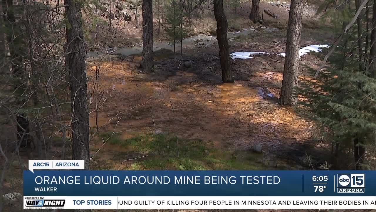 "Orange sludge" deemed safe in Walker, Arizona