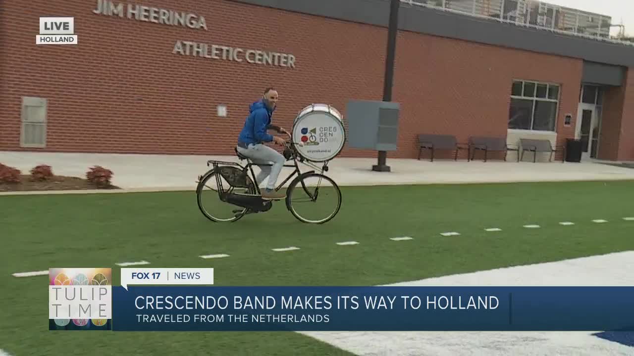 Dutch bicycle band performing at Tulip Time this weekend