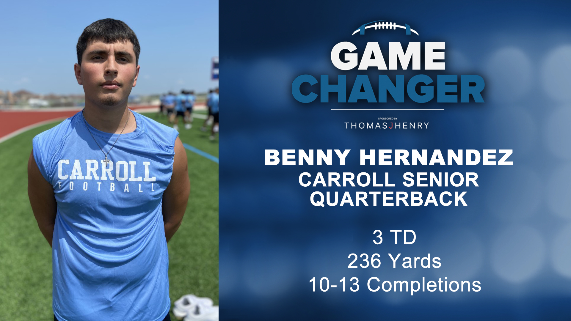 Game Changer Week 3: Carroll's Benny Hernandez and Aransas Pass' George ...