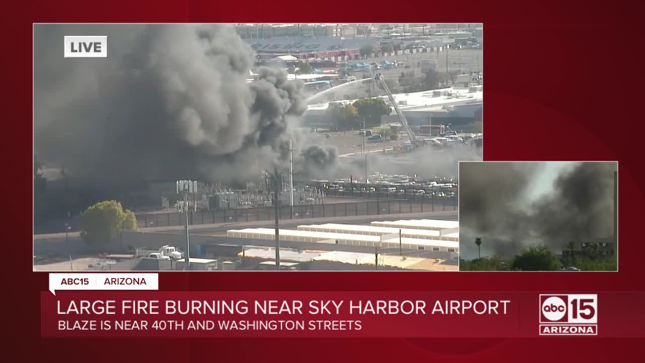 Large fire involving propane tanks near 40th and Washington streets