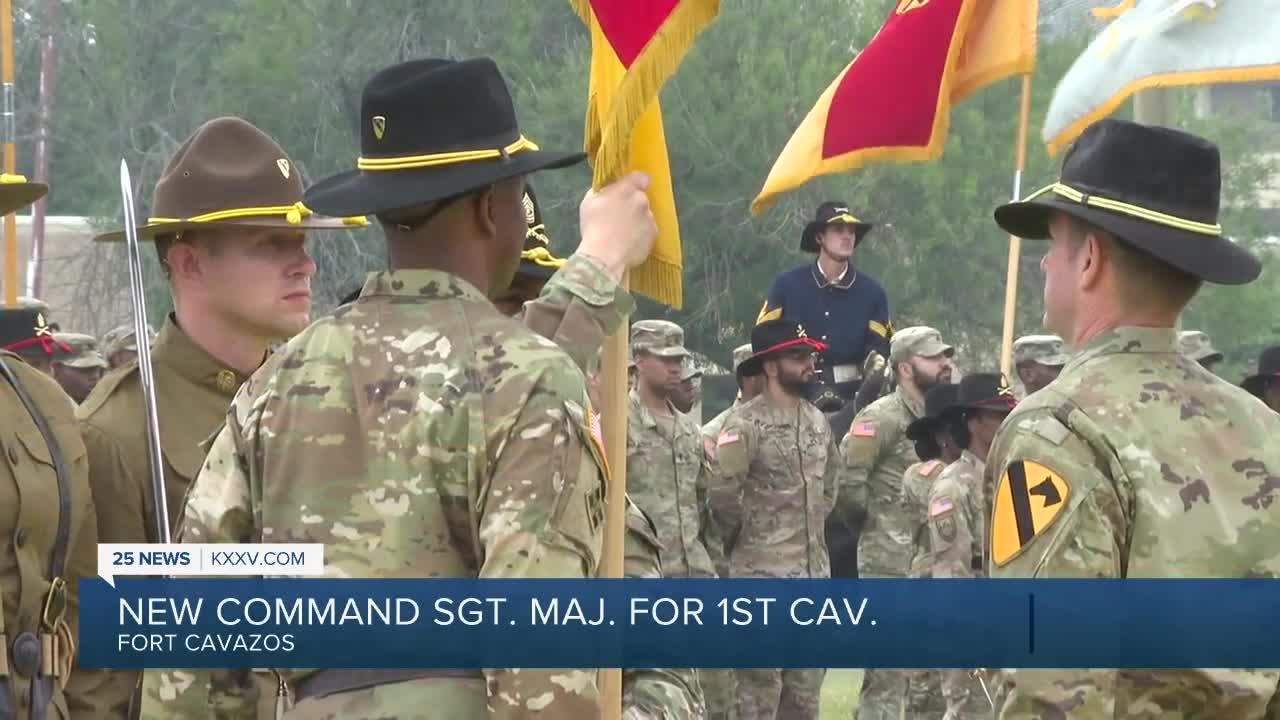 1st Cavalry Division on Fort Cavazos welcomes new Command Sergeant Major