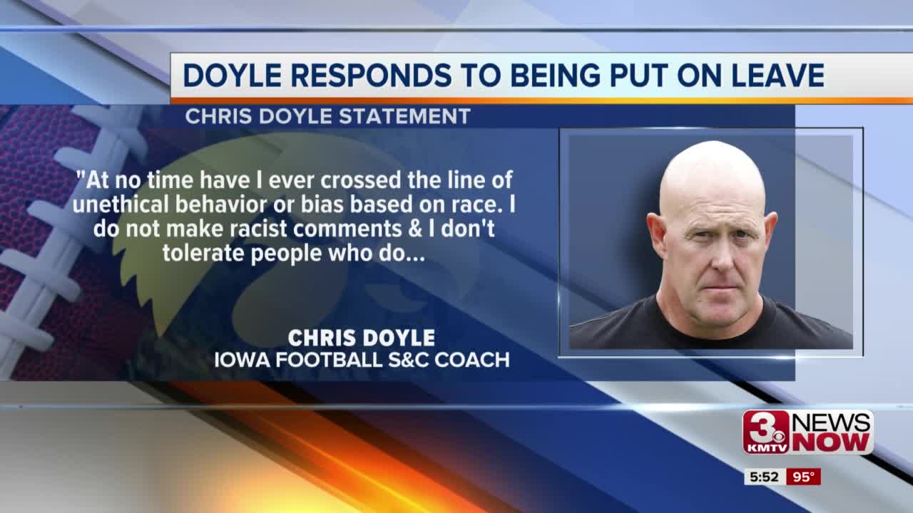 Iowa football strength coach Doyle responds to allegations