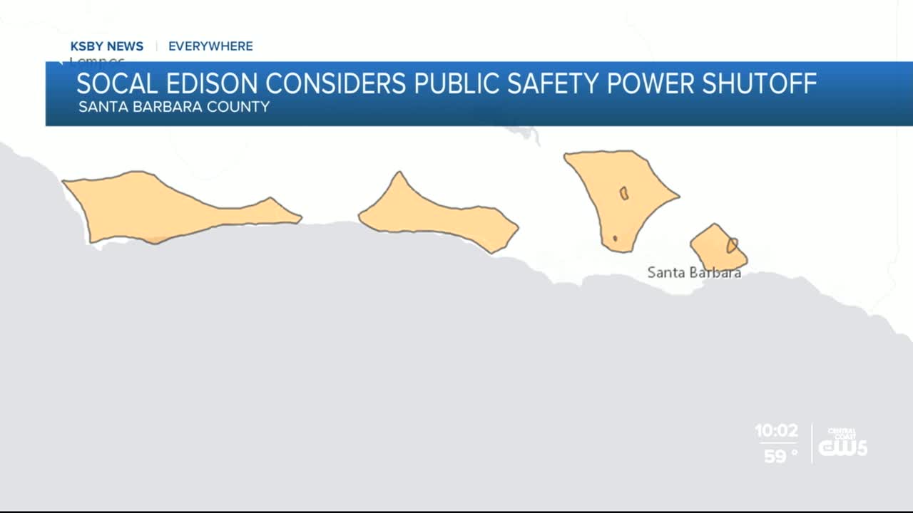 SoCal Edison considers PSPS in Santa Barbara County due to elevated ...