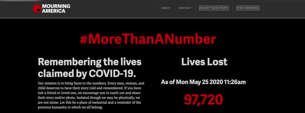'Mourning America' remembering those lost to pandemic