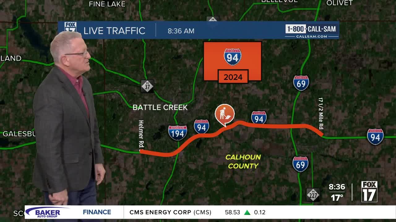 Second year of three-year project begins on I-94 in Calhoun County