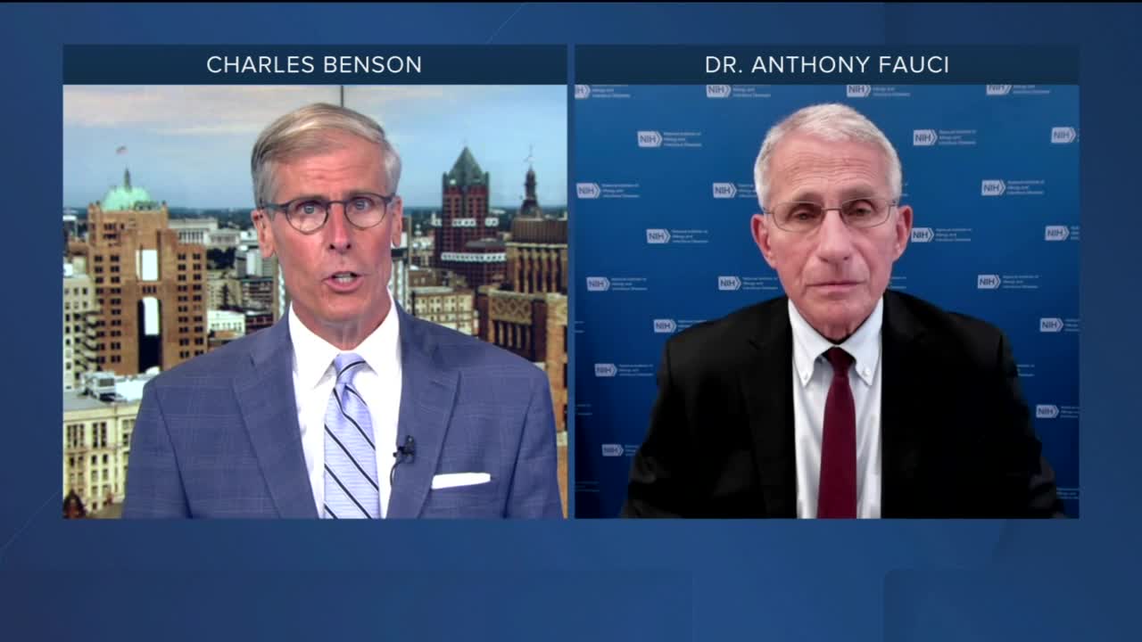 TMJ4's Charles Benson talks with Dr. Anthony Fauci on the need for ...