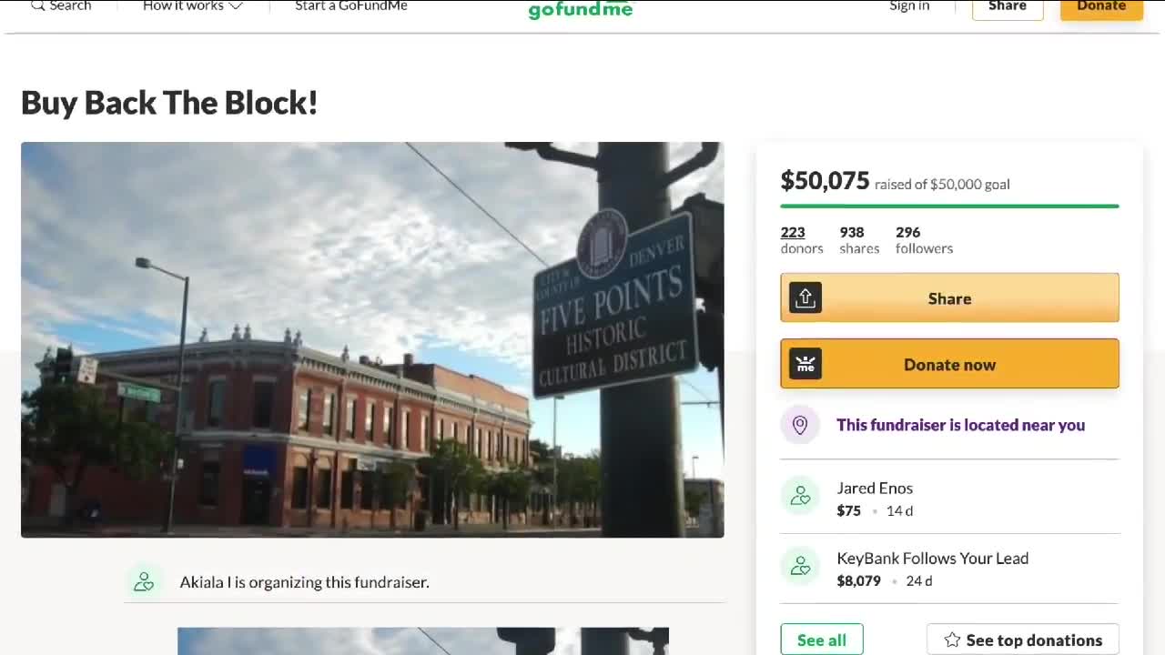Buy Back the Block campaign reaches $50,000 goal