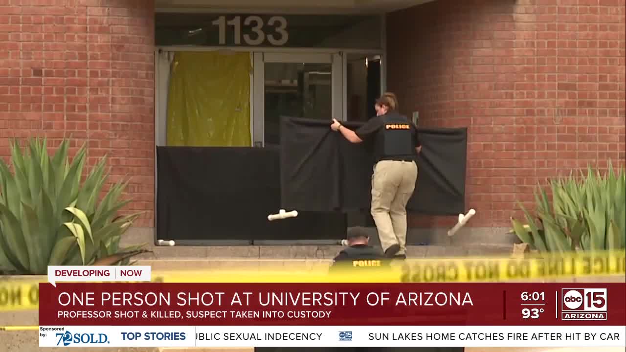 PD: One person dead after shooting at University of Arizona, suspect in ...