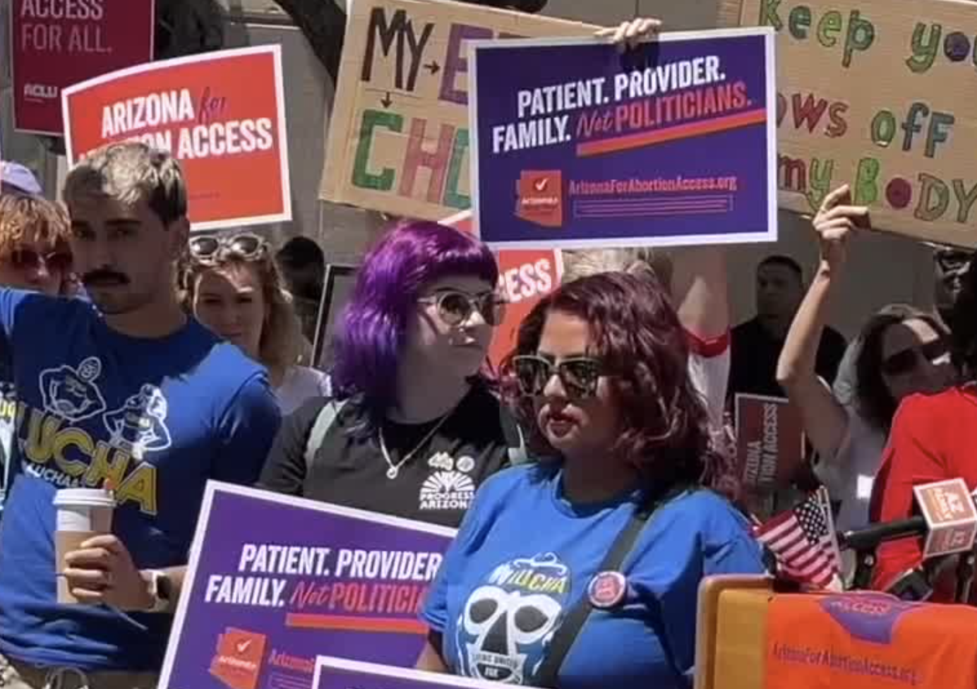 Abortion-rights advocates turn in signatures for Arizona ballot measure