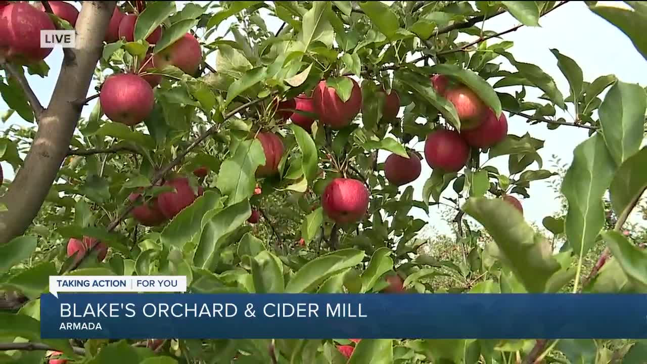 Enjoying a day of fall family fun at Blake's Orchard & Cider Mill