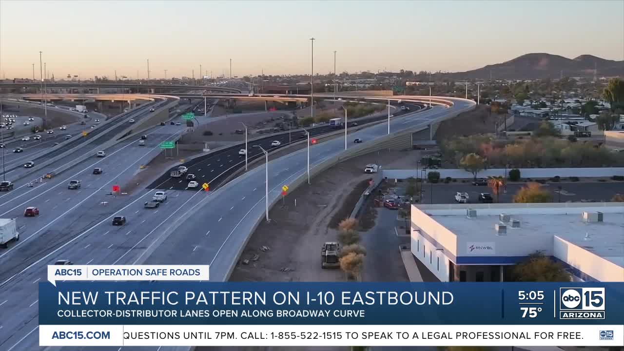 ADOT opens eastbound CD road along I-10 Broadway Curve area