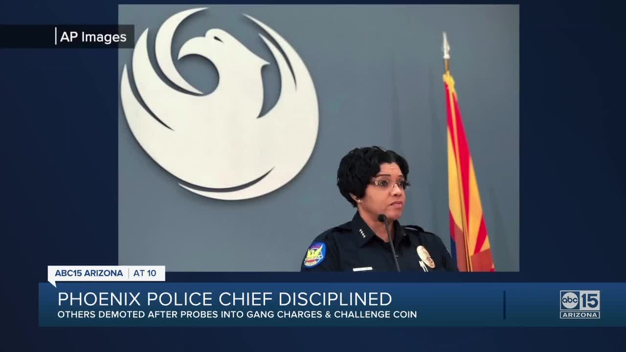 PHX PD chief disciplined, others demoted after investigations