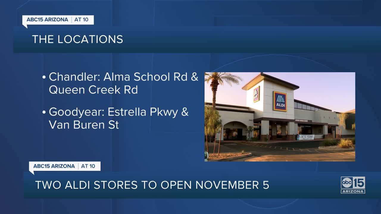 Aldi announces opening dates for Chandler, Goodyear stores