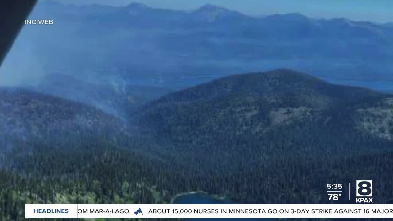 Wildfire east of Bigfork burning over 1,000 acres