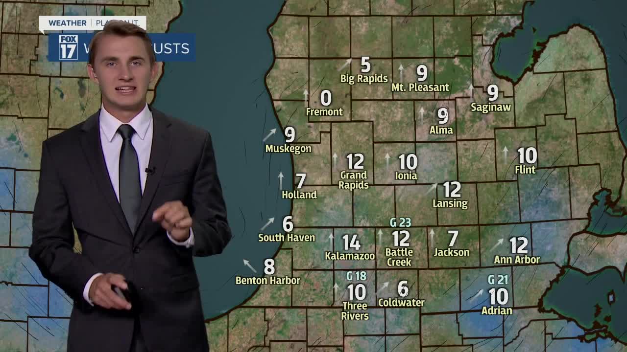 Tonight's Forecast: Mostly cloudy, a few spotty showers, and much cooler
