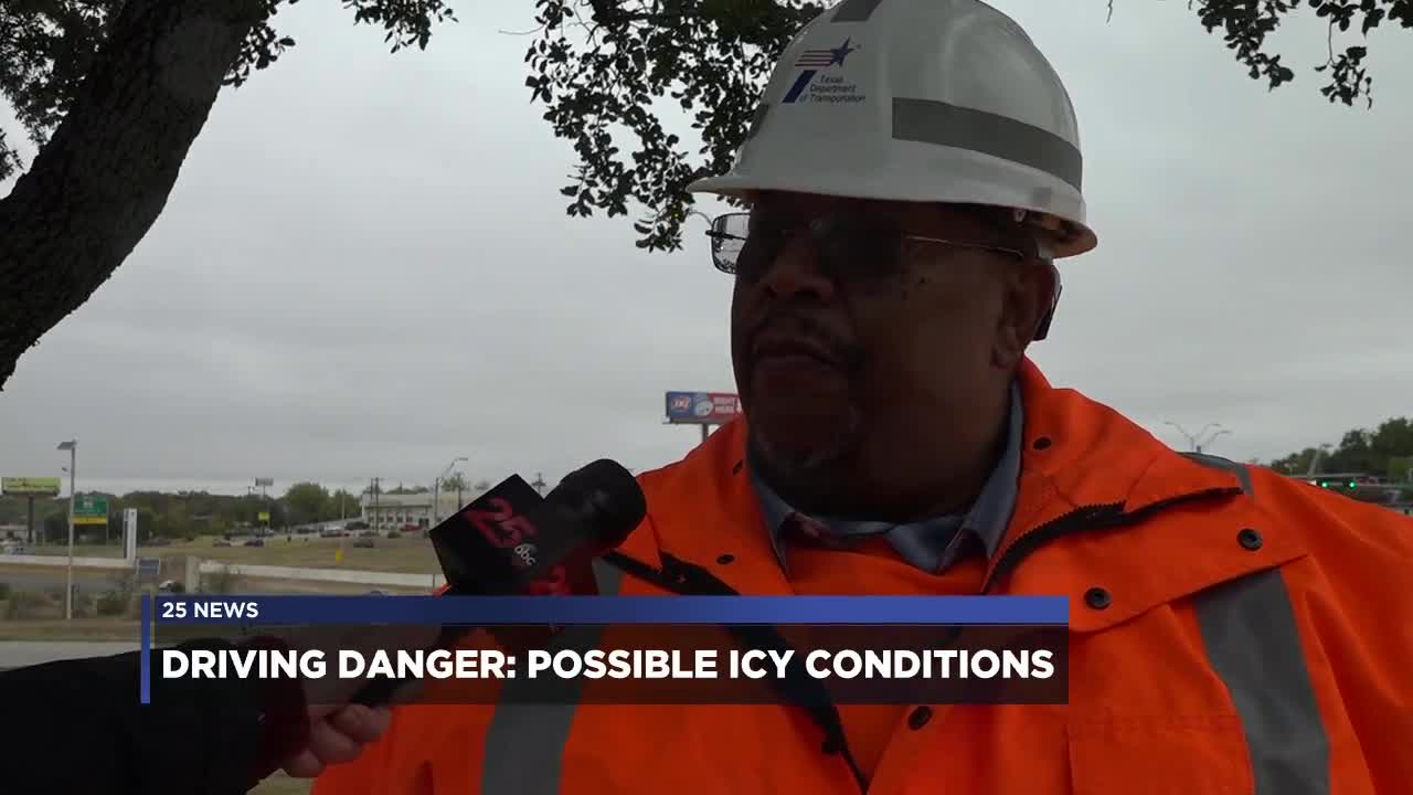Icy conditions possible throughout Central Texas