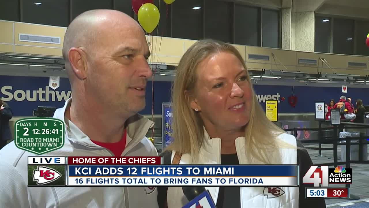 Chiefs fans take advantage of extra flights to Florida