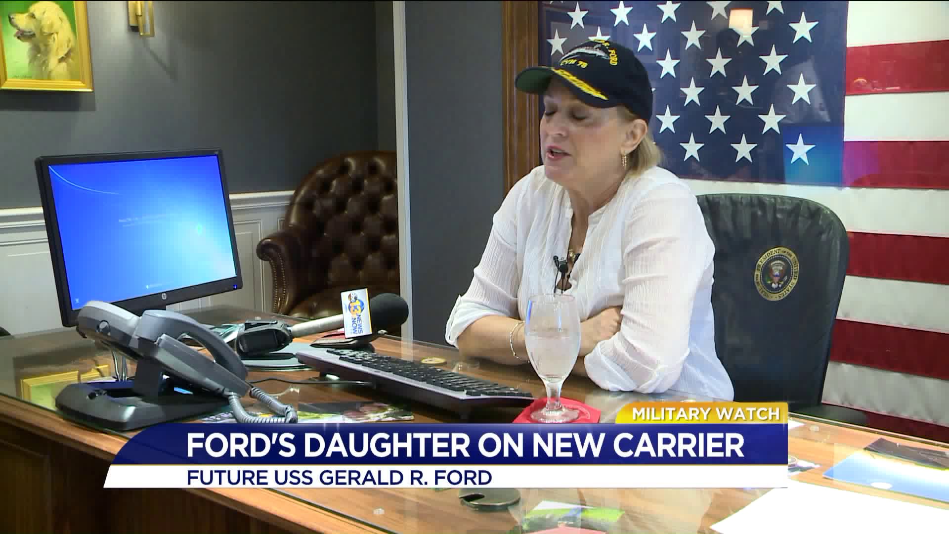 Daughter of President Ford prepares to commission aircraft carrier ...