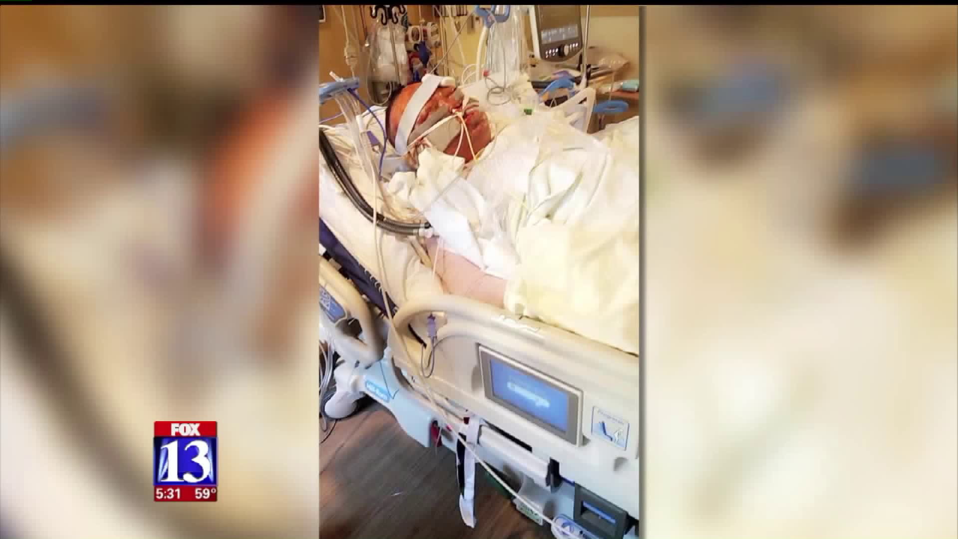 Family speaks as man injured in explosion at Ogden home fights for his life