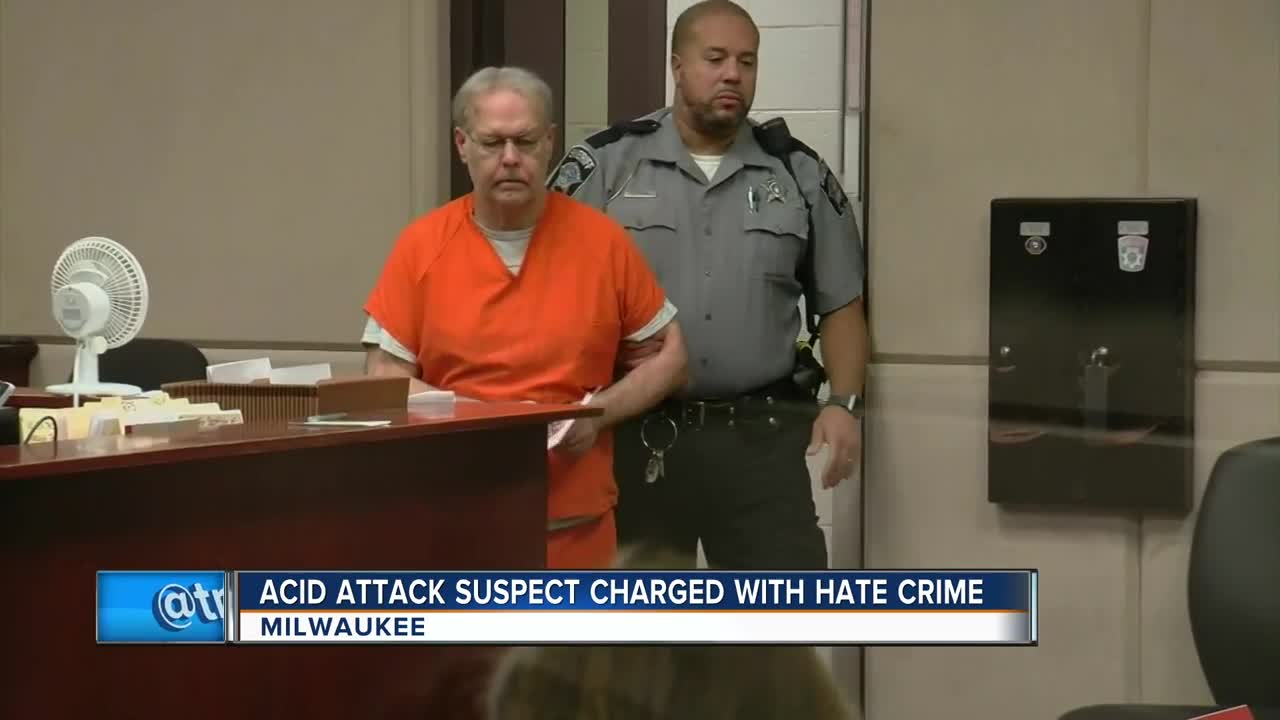 Suspect in battery acid attack charged with a hate crime