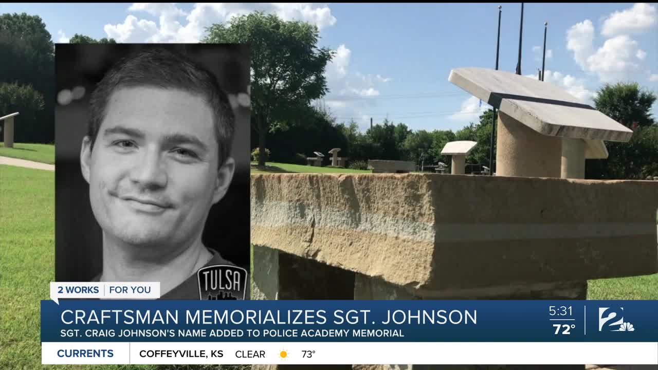 Sergeant Craig Johnson's name engraved, added to memorial