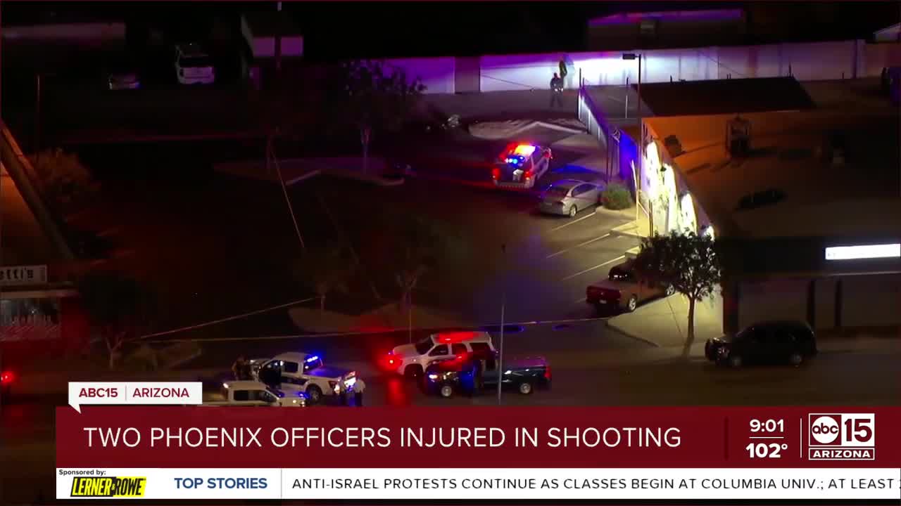 One officer in critical condition, one released after Phoenix police shooting