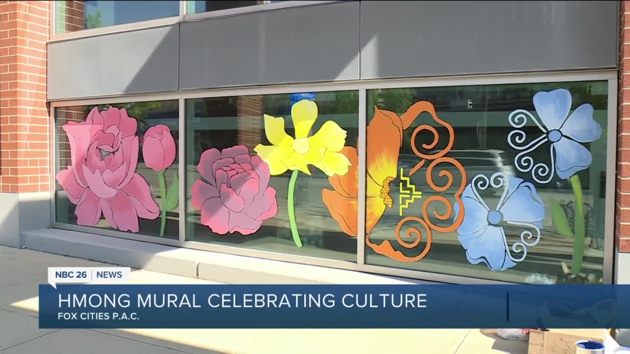 New mural at Fox Cities P.A.C. celebrating Hmong Heritage Month